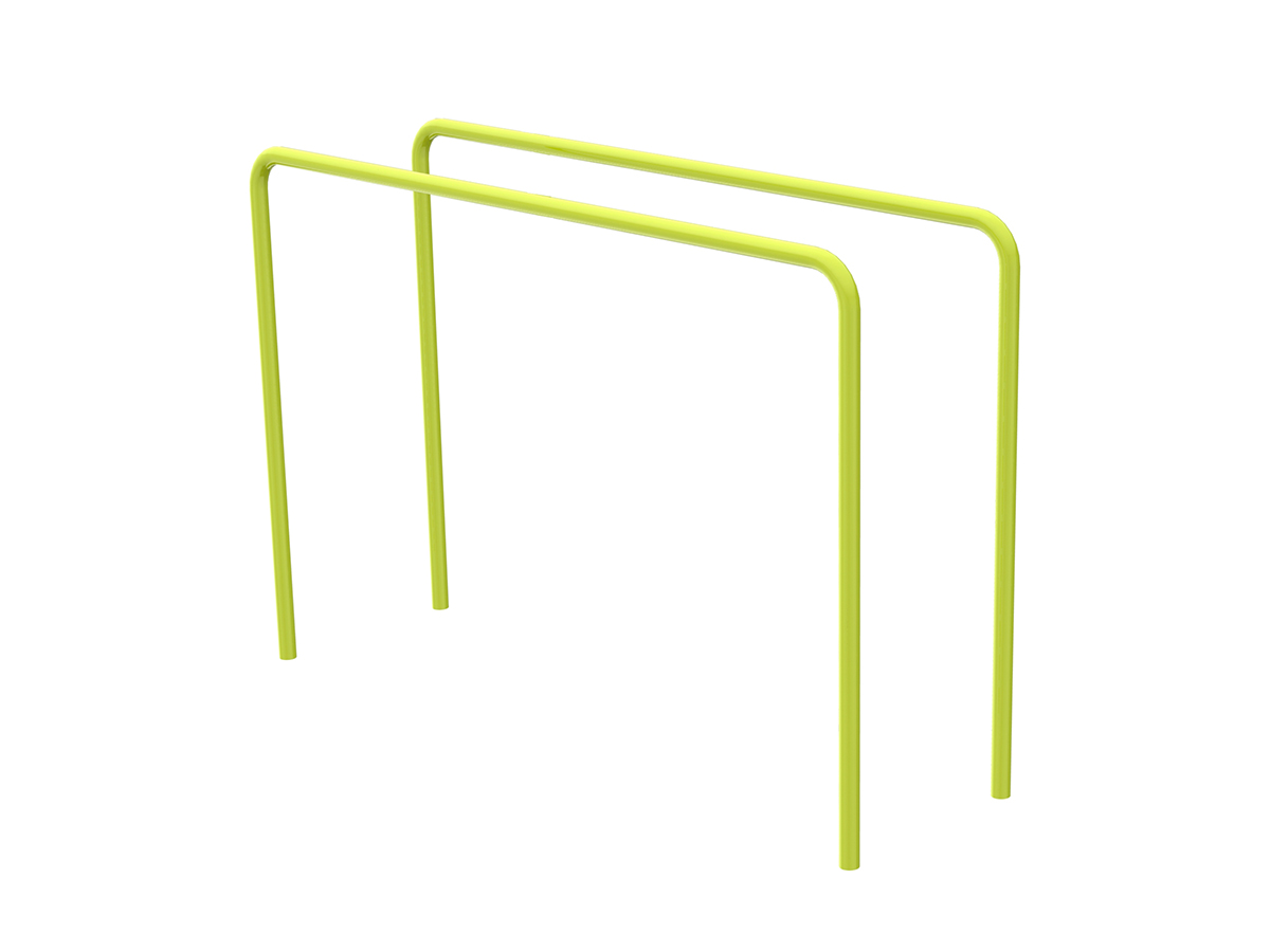 Galvanized High Parallel Bar Set 2 | Play Planet